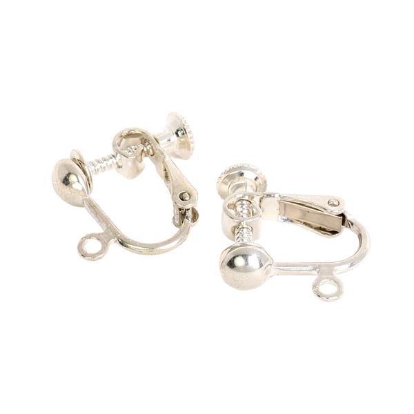 イヤリングパーツ レディース メンズ シルバー925製 パーツ 丸タイプ カン付 1ペア ネジ式 シルバー 金具 クラフト 手芸 DIY 手作り素材:シルバー925サイズ:縦14mm、丸形直径5mm※こちらの商品は「1ペア」セットとなります...