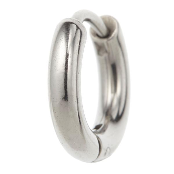 フープピアス レディース メンズ サージカルステンレス製 金属アレルギー対応 ワンタッチ 13mm 15mm 17mm 19mm 21mm 23mm 25mm 1個売り素材サージカルステンレス製(pvdコーティング)サイズ13mm:直径13...