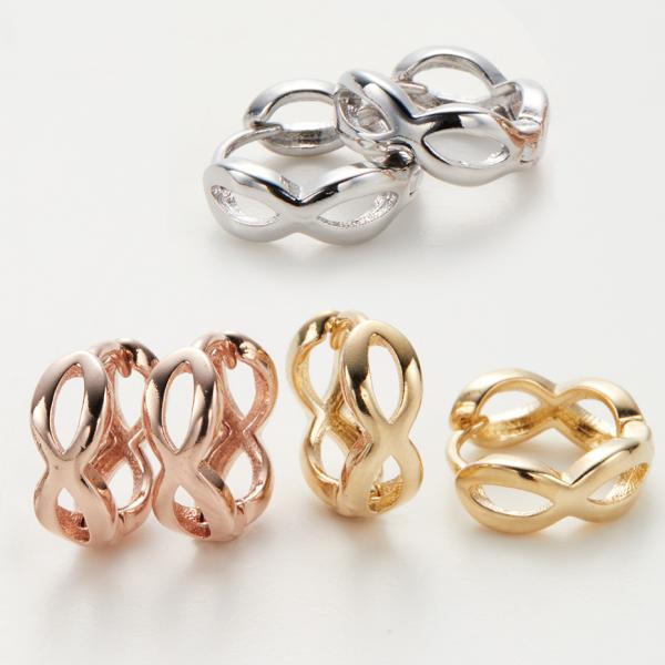 フープピアス レディース 両耳用 ニッケルフリー クリアコート 変色防止加工 抜け感 ミニ 小さめ 中折れ キャッチレス ワンタッチ シンプル お肌に優しい 金属アレルギー対応 オシャレ 上品 誕生日 記念日 プレゼント ギフト素材真鍮製ニ...