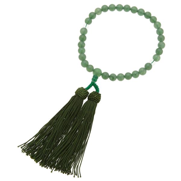 数珠 ブレスレット レディース メンズ 男女兼用 ユニセックス 7種類 選べる 念珠 ローズクオーツ アメジスト オニキス インドヒスイ アベンチュリン レッドタイガーアイ 赤メノウ 水晶 お数珠 お葬式 お通夜 8mm 8ミリ玉素材ローズ...