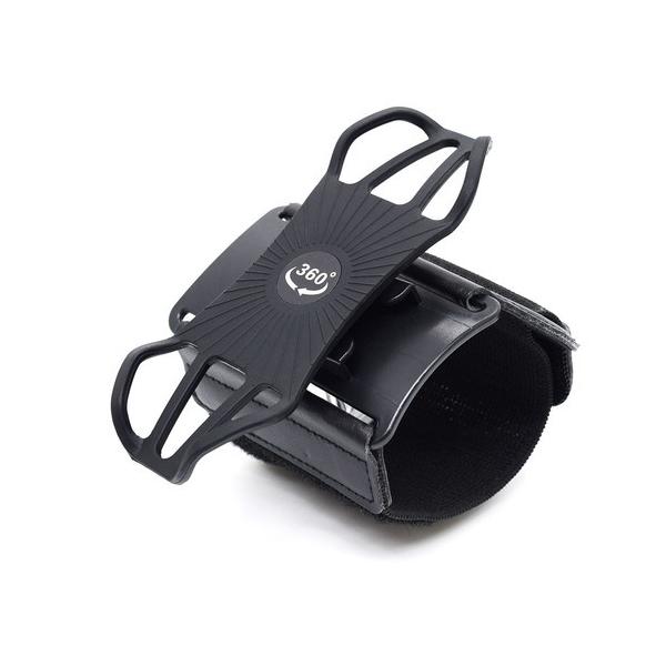 手首に装着し、スマホを使った作業を効率化する回転式スマホリストバンド●サイズ :約125×100×25mm●バンドサイズ:全長約260mm、幅約75mm●重量:約50g●対応機種:画面サイズが4.5から6.7インチまでのスマートフォン(iP...