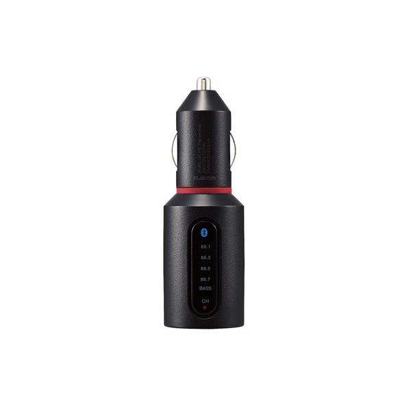 最大合計出力3.4Aでスマホやタブレットを充電できるUSBポート・2ポート付き。 車の中でスマートフォンやタブレットの音楽などをワイヤレスで楽しめる、重低音モードを搭載したBluetooth(R)FMトランスミッター。●使用電源:アクセサリ...