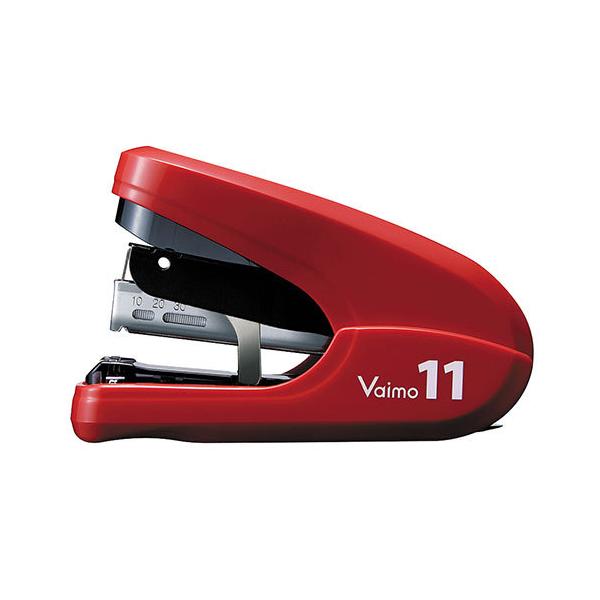 ガッチリとじる、スタンダードモデル〈Vaimo11FLAT〉●レッド●外寸/H68×W30×D107()●質量/165g●フラットクリンチ●とじ枚数/2〜40枚●とじ奥行/28(最大)●針装てん方法/ワンタッチオープン方式●使用針/No.1...