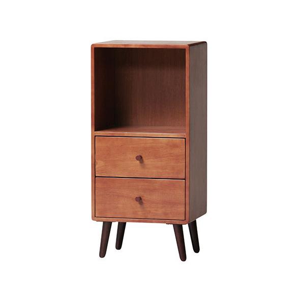 ミニマムなお部屋で活躍する、小柄な北欧風リビングシリーズ●カラー: ブラウン●商品サイズ: W400×D300×H850 mm オープン部収納内寸:W370×D285×H330 mm 引出内寸:W335×D250×H145mm   ●素材:...