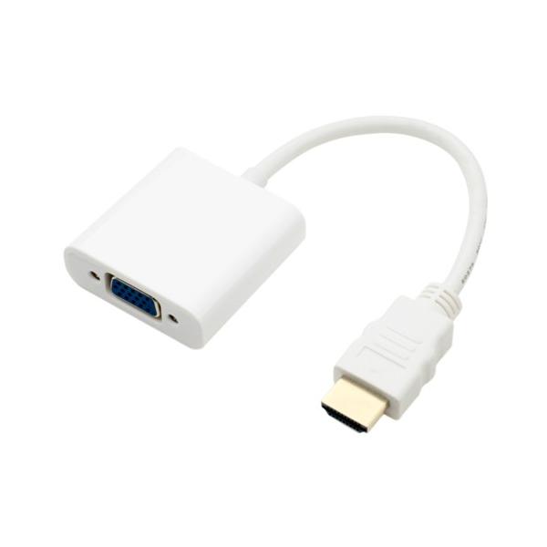 HDMI端子をVGA(D-Sub 15ピン)端子に変換するアダプタコネクタ　　　　　　　HDMI - D-sub(15ピン)、給電用端子(microB)最大対応解像度　　Full HD : 1920 × 1080 60Hzケーブル径　　　　...