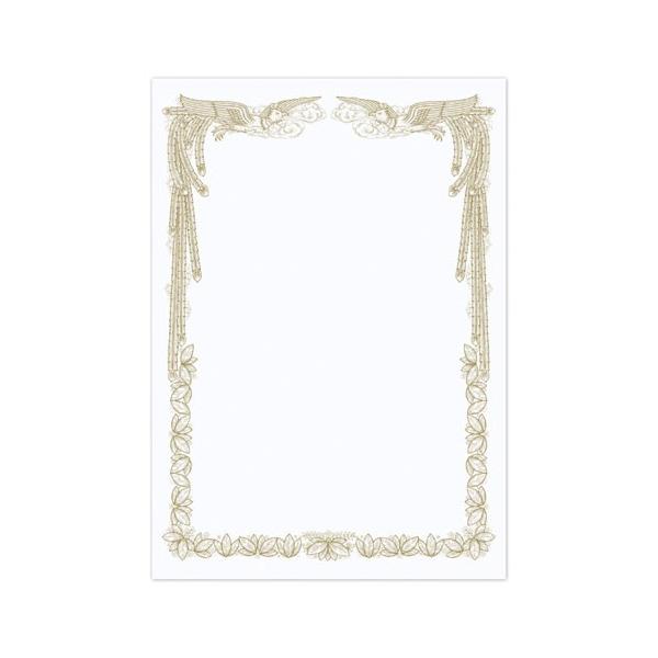 オリジナル賞状が小ロットから簡単・きれいに作れる用紙●入数:10枚●白色度:99.3%●紙厚:0.209mm●坪量:186.1g/●紙質マーク_表面:つやなしマット●ベース:紙ベース●グレード:スーパーファイン●用紙サイズ:A4●用紙寸法:...