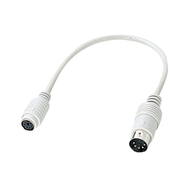 DOS/Vパソコンのキーボードのコネクタを変換するケーブル。■ケーブル長:0.2m■コネクタ形状:DIN5pinオス-ミニDIN6pinメス■ケーブル直径:4.5mm■メスコネクタのみ金pin■特注可能1本より長さ変更などの特注生産が可能で...