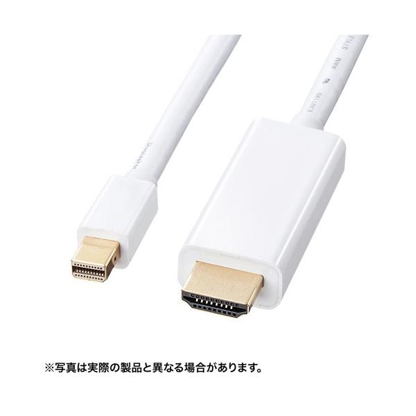 ミニDisplayPortのPCとHDMIのディスプレイをアダプタ無しで直接接続することができるケーブル●コネクタ:ミニDisplayPortオス-HDMIオス●解像度:最大3840x2160(4K60Hz対応)●ケーブル長:約2m(コネク...