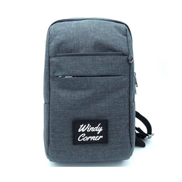 【商品名】 AJAX スキミング防止 防犯スリングバッグ WindyCorner（ウィンディコーナー） グレー AJX90647  [ AJX90647 ]
