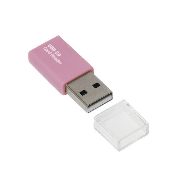 【商品名】 (まとめ) Digio2 USB2.0 microSD用 カードリーダーライター ピンク CRW-MSD78P 【×2セット】 【ジャンル・特徴】 microSD専用、超コンパクトサイズのカードリーダー。 [ CRW-MSD78P ]