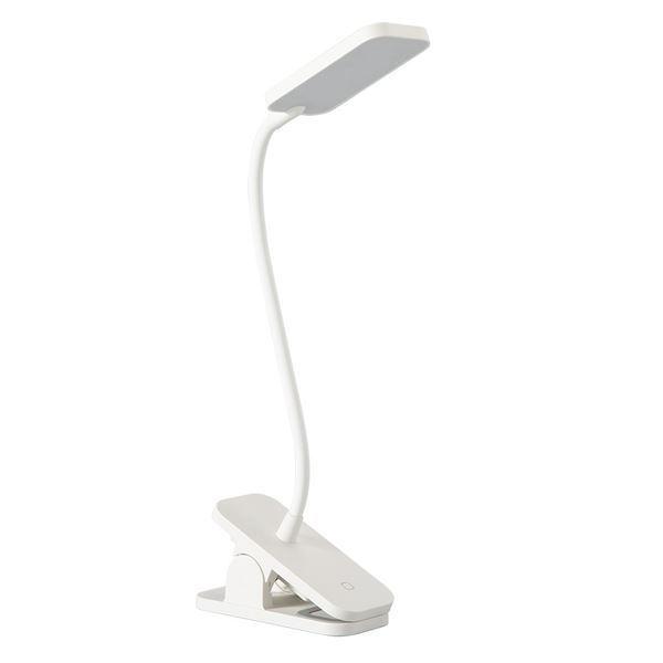 【商品名】 Digio2 USB LEDデスクライト クリップタイプ ホワイト UA-LED010W 【ジャンル・特徴】 USBタイプ、調光機能付きLEDデスクライト。 [ UA-LED010W ]