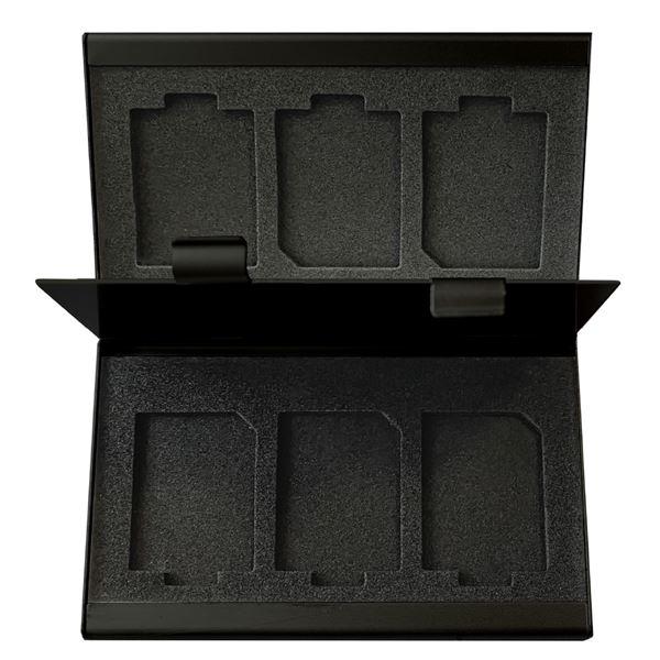 【商品名】 (まとめ）Digio2 メモリーカードケース SD/6枚 MCC-2204BK ブラック【×3セット】  [ MCC-2204BK ]