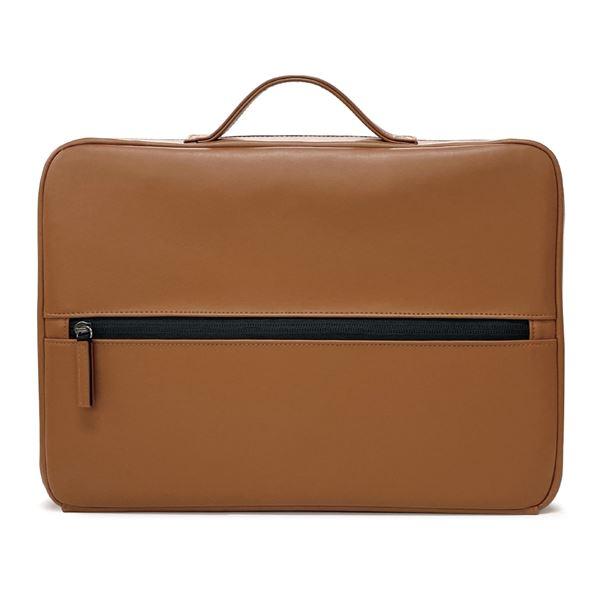 【商品名】 Digio2 自立PCバッグ 14インチ ブラウン CB-280BR 【ジャンル・特徴】 上質素材使用の使いやすく自立する別持ちPCバッグ。 [ CB-280BR ]