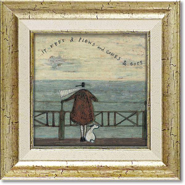 【商品名】 ユーパワー サム・トフト Gel加工 アートフレーム 「波のまにまに」  [ ST-04046 ]