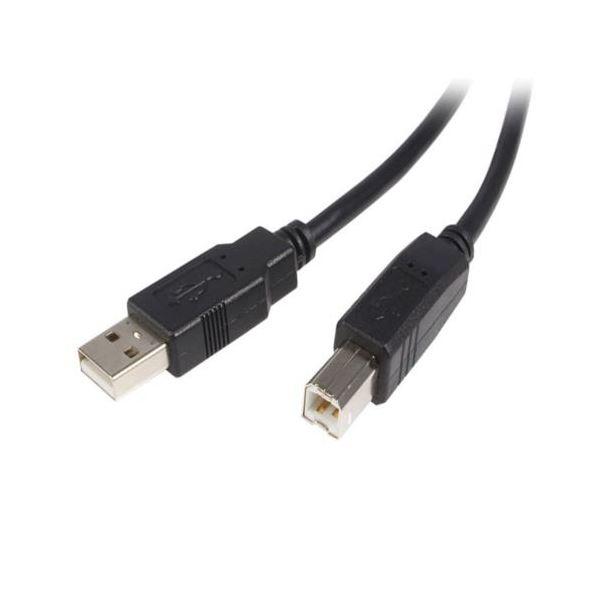 【商品名】 StarTech.com USB2.0ケーブル 5m Type A（オス）-B（オス） ブラック USB2HAB5M 1本