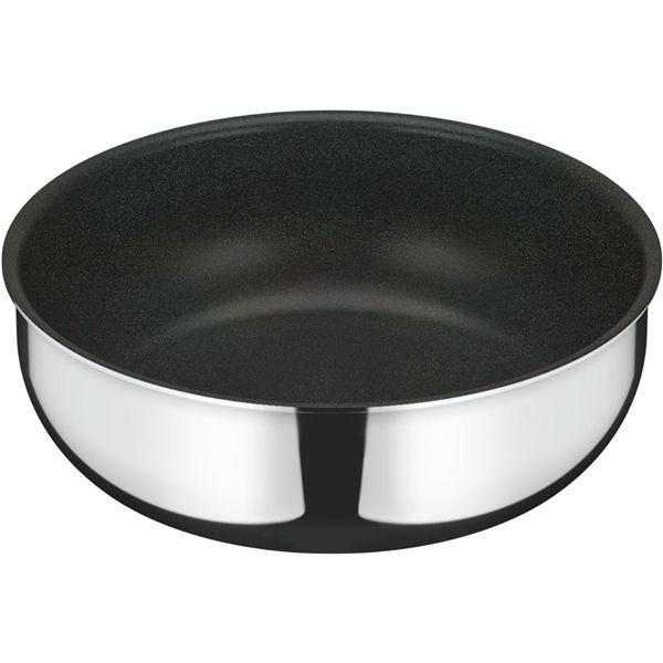 【商品名】 サーモス デュラブル 取っ手のとれる 炒め鍋 24cm ステンレス KVF-024D （取っ手別売り） 【ジャンル・特徴】 取っ手が外れる超深型の炒め鍋だから幅広い料理に便利