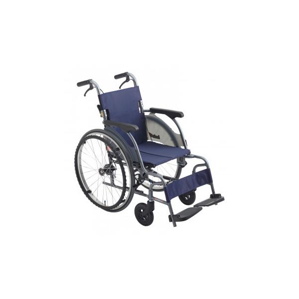 ミキ MiKi 車いす 折りたたみ 軽量 CRTシリーズ カルッタ 多機能 低床 自走型 A16 紺 CRT-3Lo 人気沸騰ブラドン