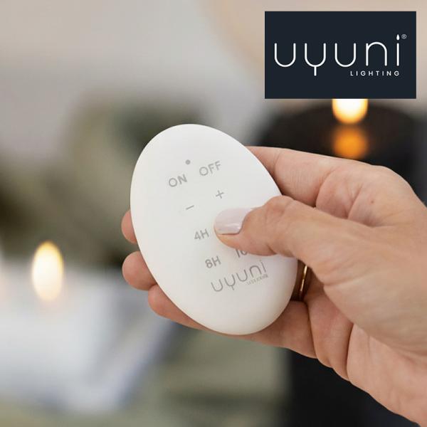 UYUNIリモートコントローラーは、お手持ちのUYUNI製品にご使用いただける、美しいデザインと便利な機能を兼ね備えたアイテムです。タイマー設定、明るさ調整、そしてキャンドルのON/OFFを同時に行うことができます。【rxmas3001-5...