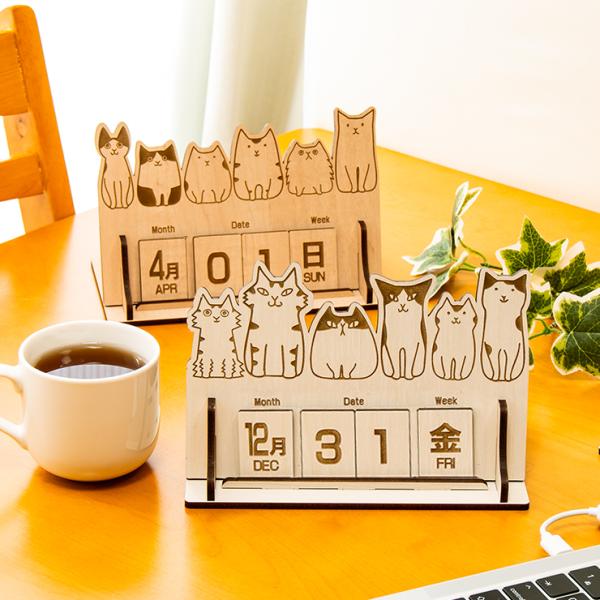 ■商品番号：00-A00088【この商品のスペック】■寸法幅18.5×奥行10.5×高さ12.1cm木札：幅3.15×4.3cm板の厚み:4mm■商品の特徴・月、日付（２桁）、曜日の木札をそれぞれ置き換えるだけで使える万年カレンダーです。・...
