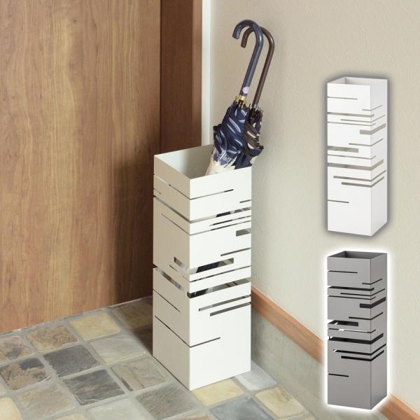 ■傘立て 直線 デザイン シンプル インテリア スクエア 安定 トレイ 水滴 手入れ 簡単 自宅 オフィス エントランス スリム おしゃれ■■サイズ、W15.5×D15.5×H49■仕様、スチール(粉体塗装)■組み立て、完成品■生産国、中国...