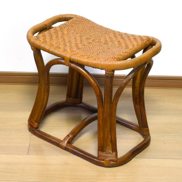 サイズ（約）：幅46×奥行30×総高さ40　座面高さ37　cm重さ（約）：3kg天然素材を使用しているため1点1点サイズ、重さ等が多少ことなります。