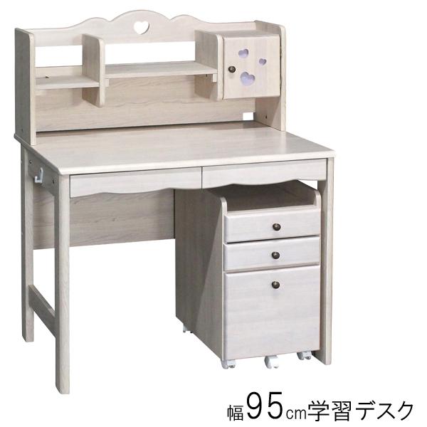 ■サイズデスク：幅95×奥行60×高さ121.5cm天板高さ：76cm■材　質ラバーウッド■塗　装UV塗装■生産国タイ■仕様スリムワゴン付きライトは別売りです。対応ライトはHCL-8W、NL-12Wです。■お届けについてこちらの商品は玄関渡...
