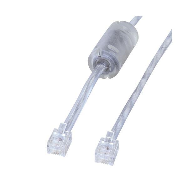 【商品名】 （まとめ） サンワサプライ コア付シールドツイストモジュラーケーブル TEL-FST-1N2 【×5セット】 【ジャンル・特徴】 ノイズに強いフェライトコア付シールドツイストモジュラーケーブル [ TEL-FST-1N2 ]