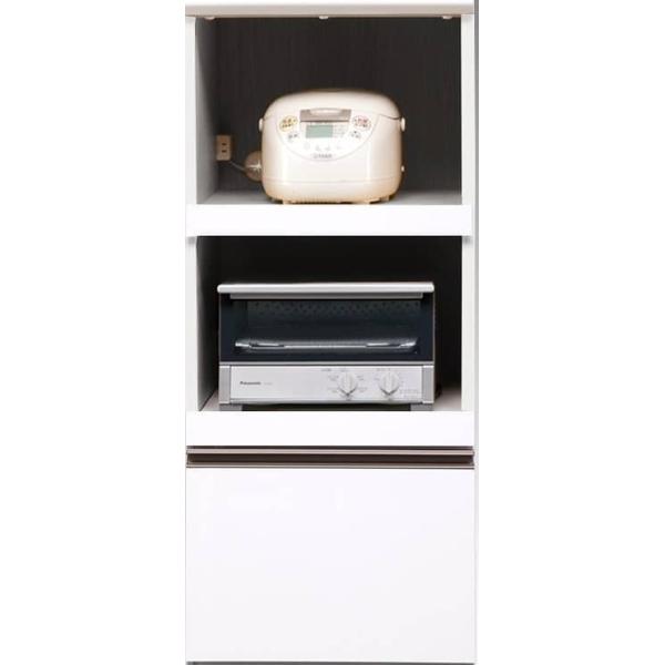 【発売日：2026年01月06日】◆サイズ/約幅50×奥行45×高さ115cm◆重量/約26Kg◆材質/天板：メラミン化粧板、前板：ハイグロス艶有、側板：プリント紙化粧繊維板◆オープン部上下段各1口コンセント◆オープン部上部のみモイス材仕様...