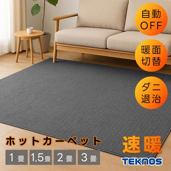 ・折り畳み収納・切り忘れ防止 6時間オフタイマー・ダニ退治・暖房面積切替（※2畳、3畳サイズのみ）■1畳サイズサイズ:90×180cm消費電力:200W素材:ポリエステル100%表面温度:45℃(強)電気代:約3.6円/時■1.5畳サイズサ...