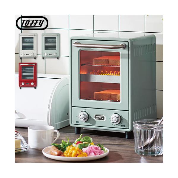 商品番号：ELE000088レトロでかわいいカラーがポイント。2段構造で同時調理もできるオーブントースター。3灯のヒーター搭載で焼きムラも少なく美味しくできあがります。商品仕様■保証：1年■材質：スチール■電源：AC100V 50-60Hz...