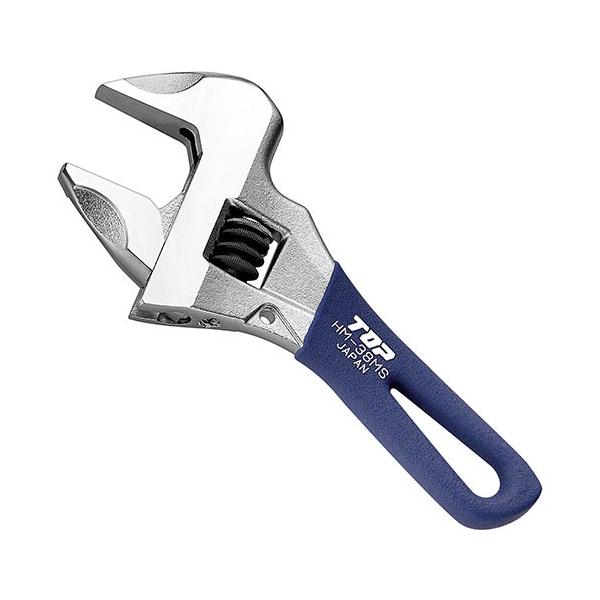 元祖、ガタ無しウォーム搭載モンキーレンチです。【用途】給水装置、空調設備、建築金具の締付け、各種ボルト・ナットの着脱作業。【機能】・手のひらサイズのショートタイプです。・二分割されたウォームでバックラッシュ(ガタ)をカットしています。・ガタ...