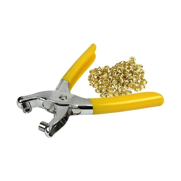 コンパクトなサイズのハトメパンチです。【用途】厚紙・布地・ビニール・レザー・皮革などの穴の補強・補修。【機能】・プライヤー形式で取扱いが簡単です。・ハトメを取り付けることにより、いつまでも丈夫に品物を長持ちさせるのに大変役立ちます。【仕様】...