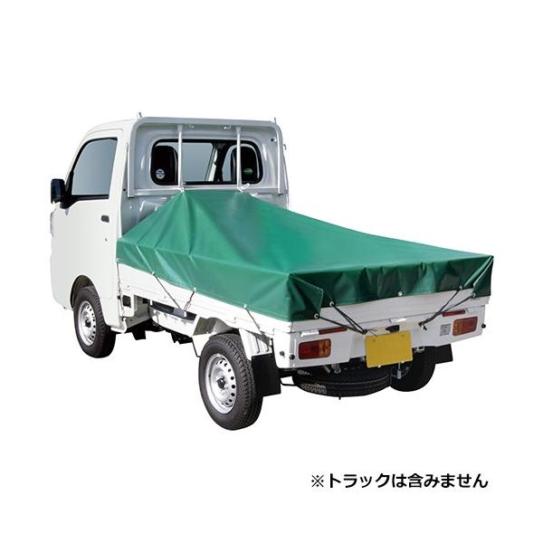 新たなトラックシートとの進化形、大切な積み荷を水濡れをから守ります。【用途】軽トラックの荷台カバー。【機能】・前垂れを装着することで、前方の隙間からの雨水の侵入を防ぎます(軽トラックマットと併用してください)。・シートに傾斜を作ることで、シ...