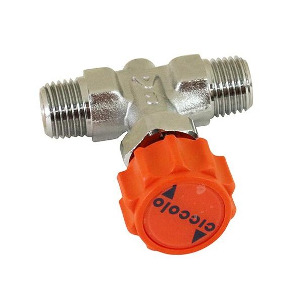 流量の微調整が簡単なコンパクトなニードルバルブです。【用途】エアー配管継手。【機能】・ニードルバルブと継手の一体化で接続の省力化を図っています。・両側おねじタイプです。・腐食しにくいクロームメッキ仕上げです。【仕様】●接続ねじ：おねじR(P...