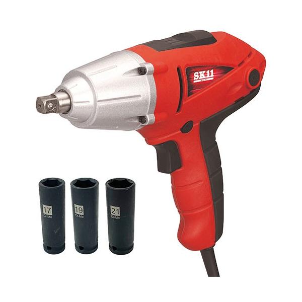 連続作業に適したコード式のインパクトレンチです。【用途】ボルト・ナットのゆるめ作業、軽自動車・普通乗用車のホイルナットのゆるめ作業。【機能】・ハイパワーで450Wモーターを搭載してるので、耐久性もあります。・最大締付トルク320Nmで快適に...