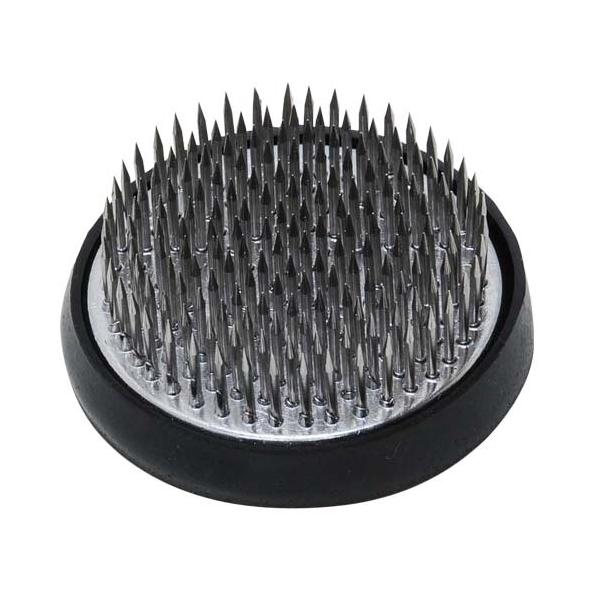 ステンレス針でサビにくいから生け花に最適です。【用途】剣山。【機能】・生け花用です。・錆びにくいステンレス針です。【仕様】●すべりにくいゴムマット付。●小丸。【材質】●本体：鉛。●針部：ステンレス。【注意事項】※本来の用途以外には使用しない...