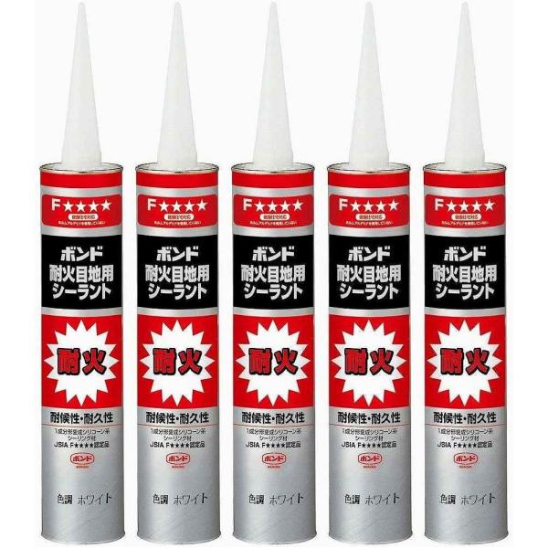 コニシ - ボンド 耐火目地用 シーラント120 ホワイト(333ml)特長●健康住宅対応、2時間耐火、弾力性、耐候性、耐久性。●耐火構造物の目地シール。●その他一般建築物の内外装目地。仕様●成分：変成シリコーン樹脂系ご注意●用途以外には使...
