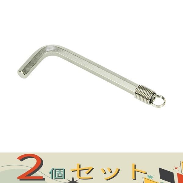 ニッケルメッキでサビに強いスタンダード六角棒レンチです。【用途】六角穴付ボルト・六角穴付き止めネジの締め付け、緩め作業。【機能】・バネリングホルダー付きのため、保管・持ち運びに便利です。【仕様】●二面幅寸法：4mm。●ニッケルメッキ。■キー...
