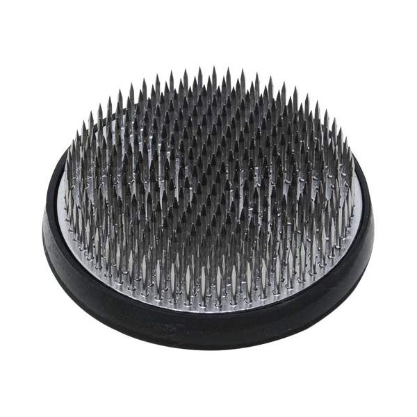 【用途】剣山。【機能】生け花用です。錆びにくいステンレス針です。【仕様】●すべりにくいゴムマット付。●大丸。