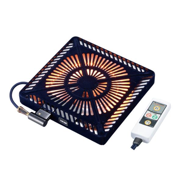 ●ファン付き薄型●温度調整：手元電子コントロール式（連続電力自動制御）●電源コード：丸打ちコードタイプ3m　ICリモコン付　KEC43●オレンジヒートの特長皮膚の表面で吸収されやすいため血行の代謝が活発になり体の内部（芯）まで暖かくなります...