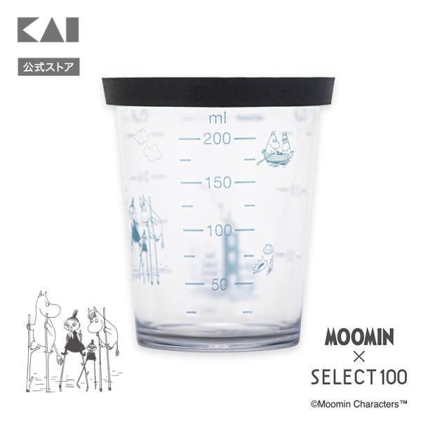 MOOMIN × SELECT100幅広い世代に人気の世界的キャラクター・ムーミンと貝印がコラボしたキッチンツールシリーズ・どんな文字でも読みやすく、どんな調味料でも量りやすい目盛カラーのフタ付き計量カップ。・カップにムーミン谷の仲間たちを...