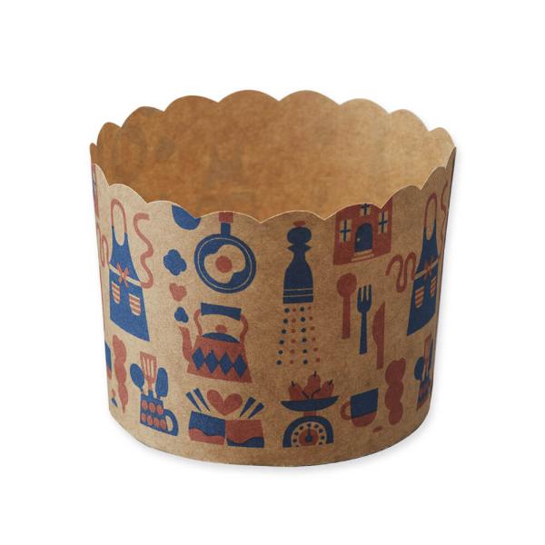 キッチンやインテリアのテイストとして、性年代問わず人気の高い北欧をイメージしてデザインした製菓用品のシリーズ。・水色とピンクでフライパンやヤカンが描かれた「キッチン」柄のデザイン・軽くて持ち運びがしやすい紙のプレゼント用包装・お菓子づくりの...