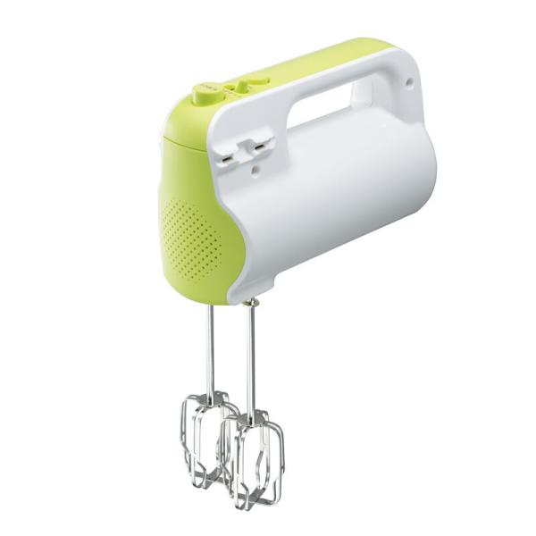 ビーターは撹拌効率の良いこだわりのクランクスリッド形状。効率よく空気を混ぜることができ、ふわっとスピーディーに仕上がります。スピードは5段階切替、ターボスイッチで一気にスピードアップが可能です。ボタンを押すだけで簡単にビーターを取り外せるワ...