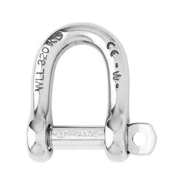 スタンダードなDタイプのストレートシャックル。セルフロッキング機能（ピンのゆるみ止め機能）が付いております。【メーカー品番】・1202【材質】・SUS316L【サイズ】・ピン径：5　A：16　B：10　C：5　D：10　DiaD：5　E：4...