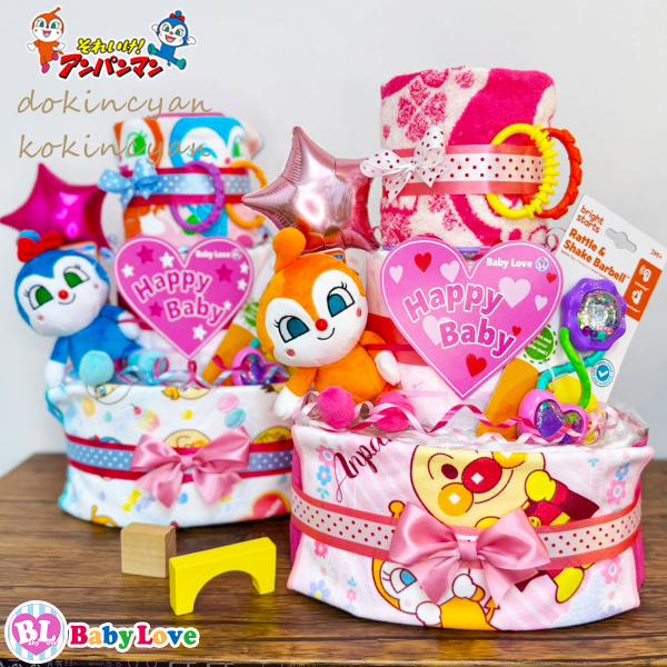 【午前10時までのご注文で即日発送】・出産祝い 男の子 女の子・子供たちからの認知度No.1・お兄ちゃんお姉ちゃんがいるご家庭から特に喜ばれています【アイテム】・紙おむつ（パンパース or ムーニー）・コキンちゃん or アンパンマン ぬい...