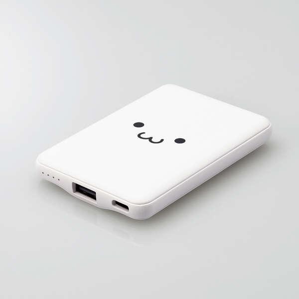 12W出力、容量5000mAhのコンパクトなモバイルバッテリー薄くて軽く、持ち運びに最適な、12W出力、容量5000mAhのコンパクトなモバイルバッテリーです。薄型モデルで持ち歩けるサイズ 厚さ約12.7mmの薄型モデルで、バッグに入れて毎...