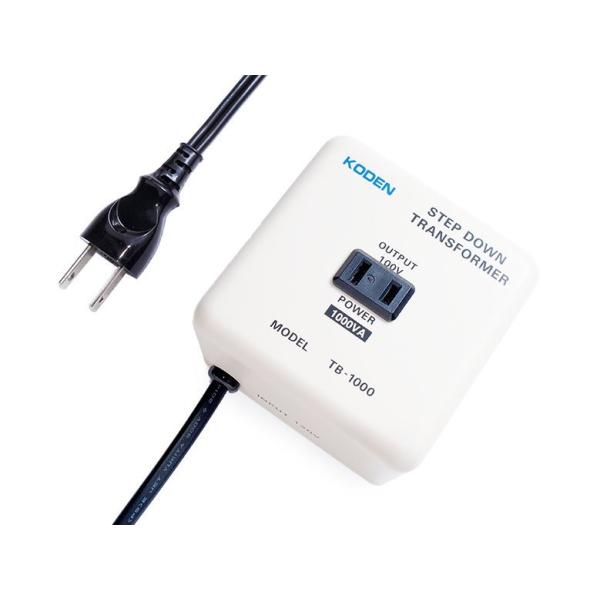 ※「PayPayほけん・あんしん修理」日本国外で生じた事故は対象外となりますのでご注意ください。TB-1000は、軽量かつコンパクトな海外旅行・海外赴任向け大容量変圧器です■使用例海外（電圧120Vの地域）で日本の電化製品を使う場合に使用す...