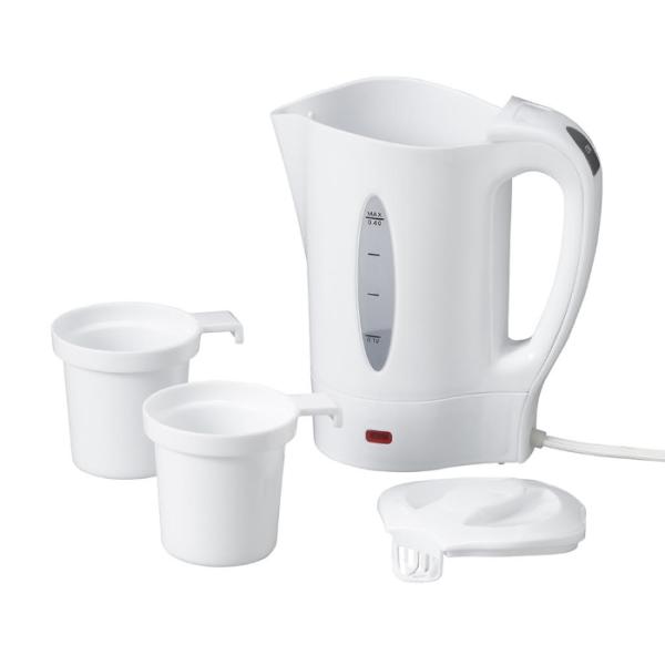 ※「PayPayほけん・あんしん修理」日本国外で生じた事故は対象外となりますのでご注意ください。日本でも海外でも使えるコンパクトな電気ケトル海外の電圧に対応しているので、変圧器は不要です。■電圧切替スイッチ付■最大容量400ml■空焚き防止...