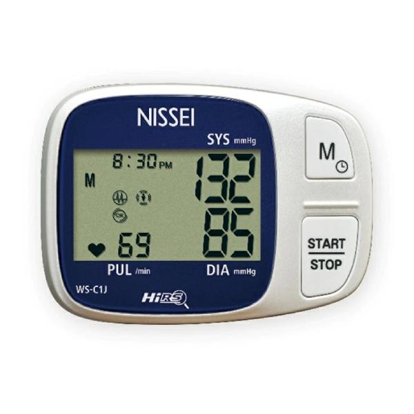 ■動脈を確実に抑えるM形のカフ（バンド）精度の高い測定が難しいとされる手首式血圧計ですが、NISSEI独自の特許技術「エムカフ」（M型をしたカフ）で手首の2本の動脈を的確に捉え脈波信号を抽出。上腕式に劣らない精度を実現しています。その技術は...