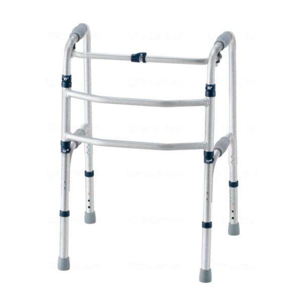 【法人様送り：送料無料(沖縄・離島宛等、一部地域除く)】●サイズ／幅56×奥行49×高さ70〜80（5段階／2.5cm）cm、折りたたみ時：幅51×奥行9×高さ72cm、ハンドル内幅：45cm、下段グリップ高：35〜45cm●重さ／3.1k...